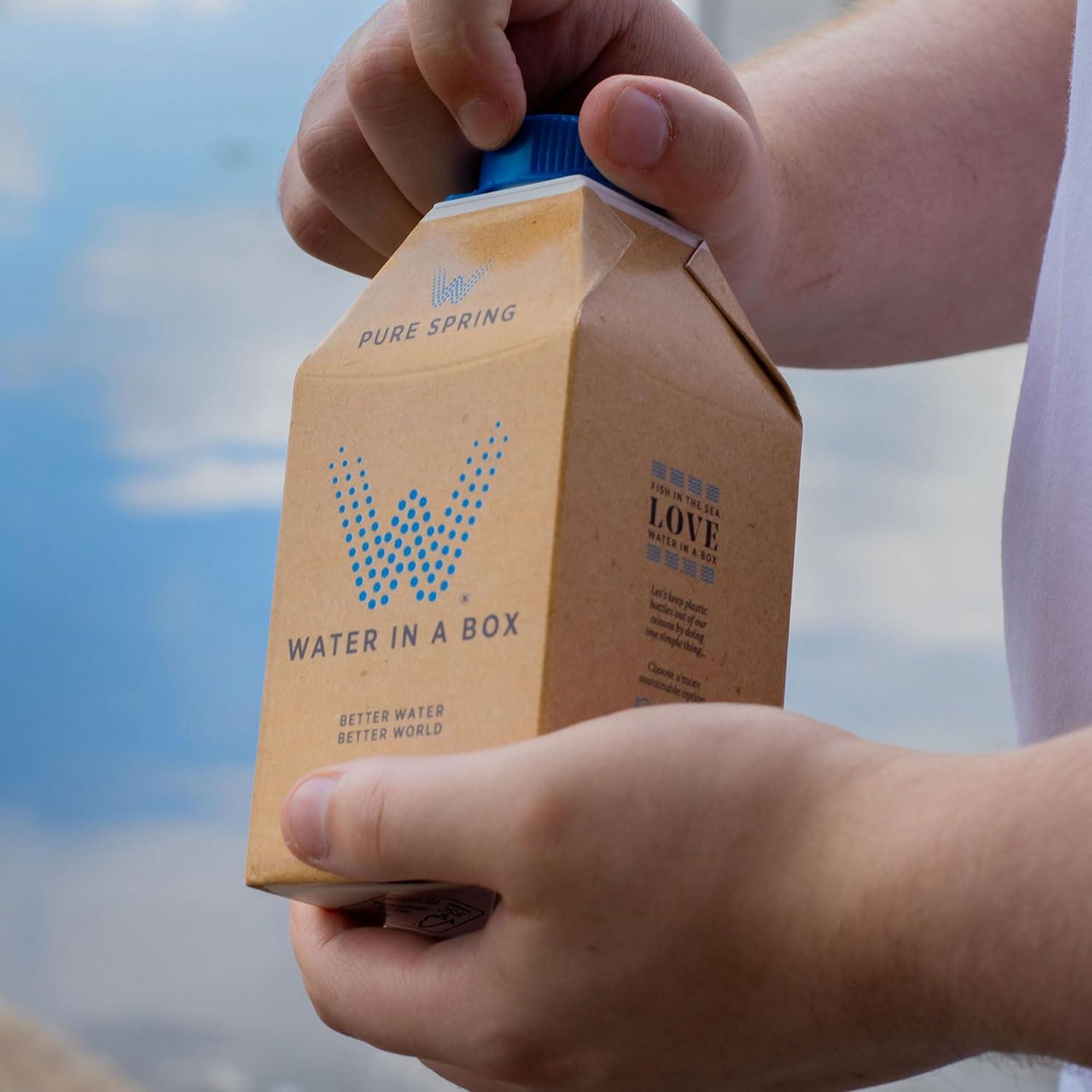 Water in a Box Flavoured Pure Spring Water 12 x 500ml Cartons | 100% ...