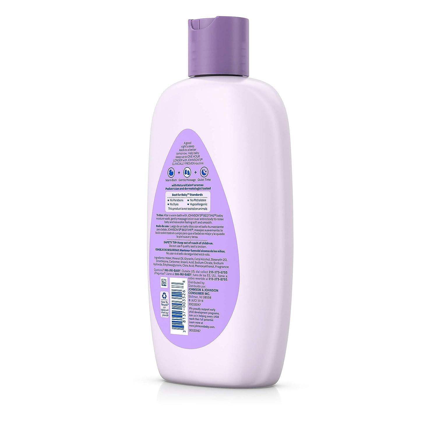 Johnson's Bedtime Lotion Nighttime Moisturizer 15 Fl. Oz. - Calming ...