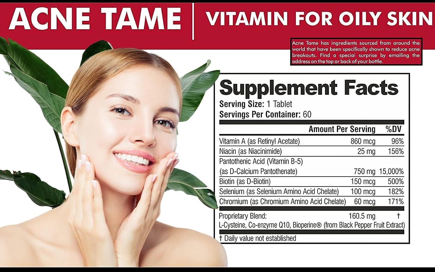 Acne Tame 120 Pills & Estrohalt Combo - Best Solution for Clearing Acne ...