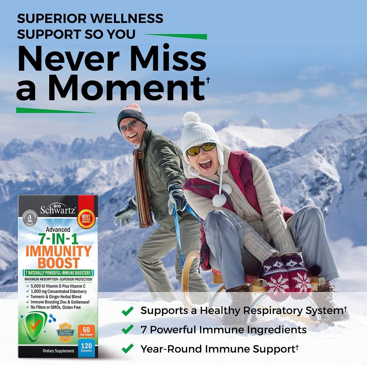 Immune Support Supplement with Zinc, Vitamin C, D, Elderberry, Ginger ...