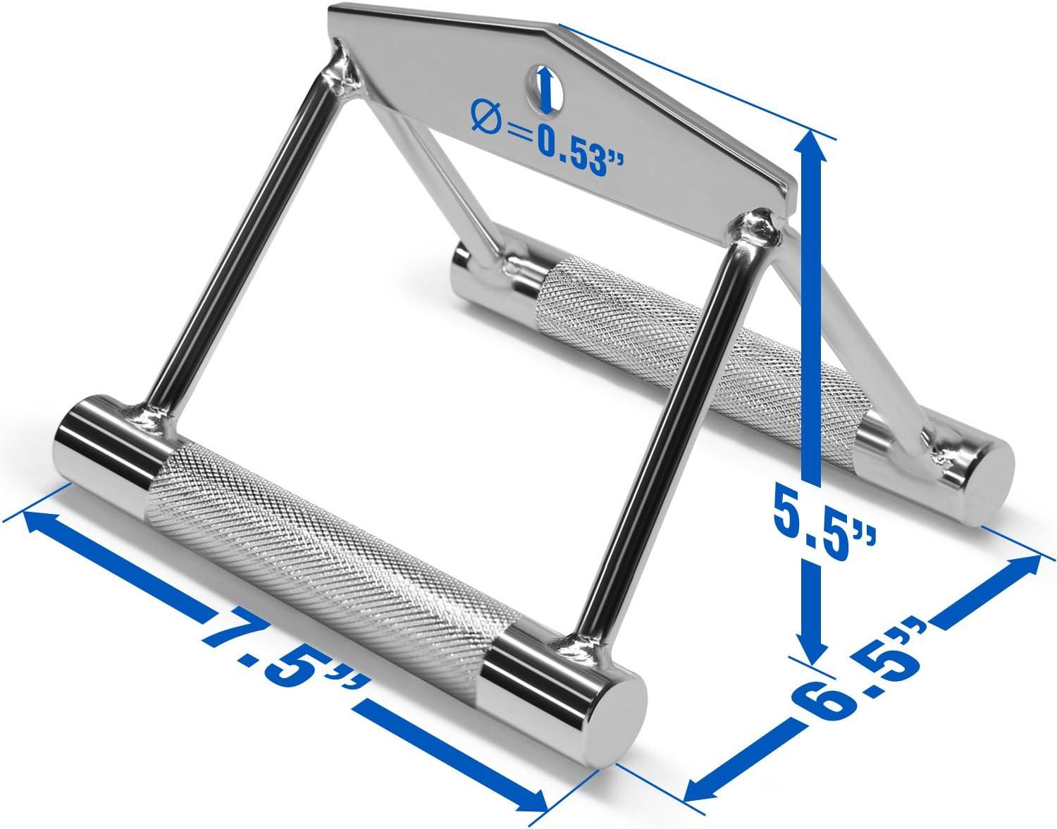 Yes4All Seated Row Double D Handle Cable Attachment Double D Grip ...