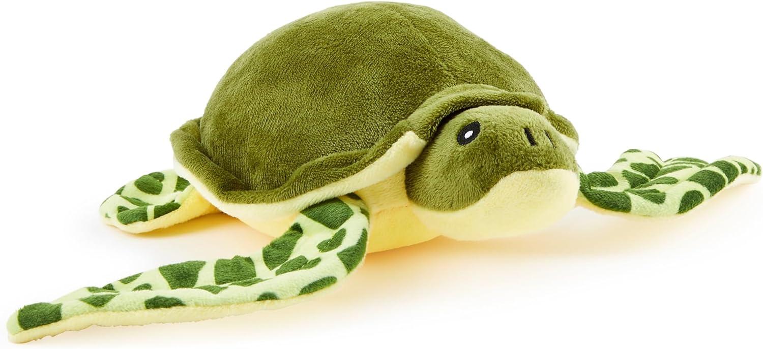 Zappi Co 100% Recycled Plush Green Sea Turtle Toy - Eco-Friendly ...