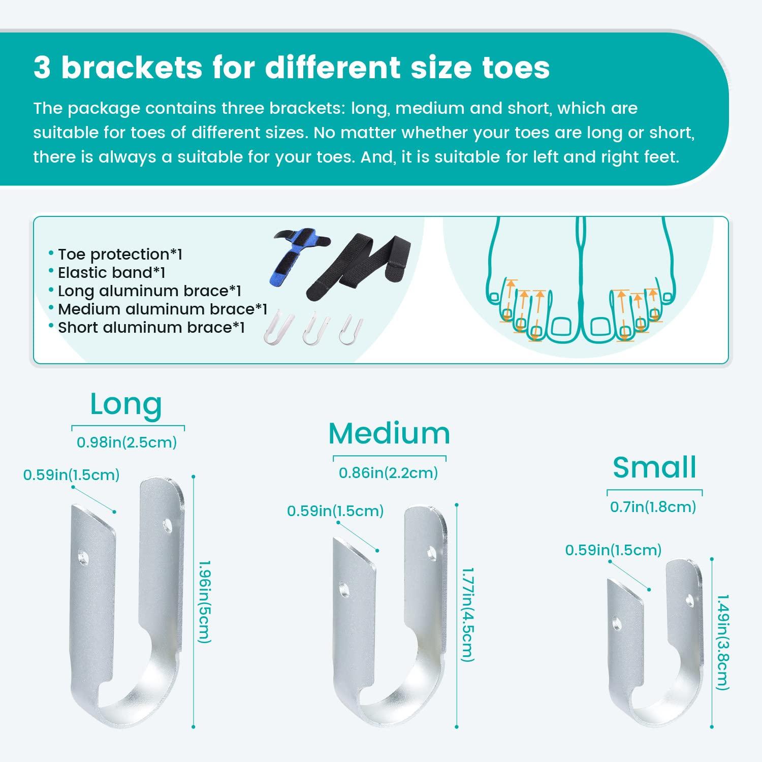 Adjustable U-Shaped Toe Splint Brace for Toe Injuries - Blue | Men and ...