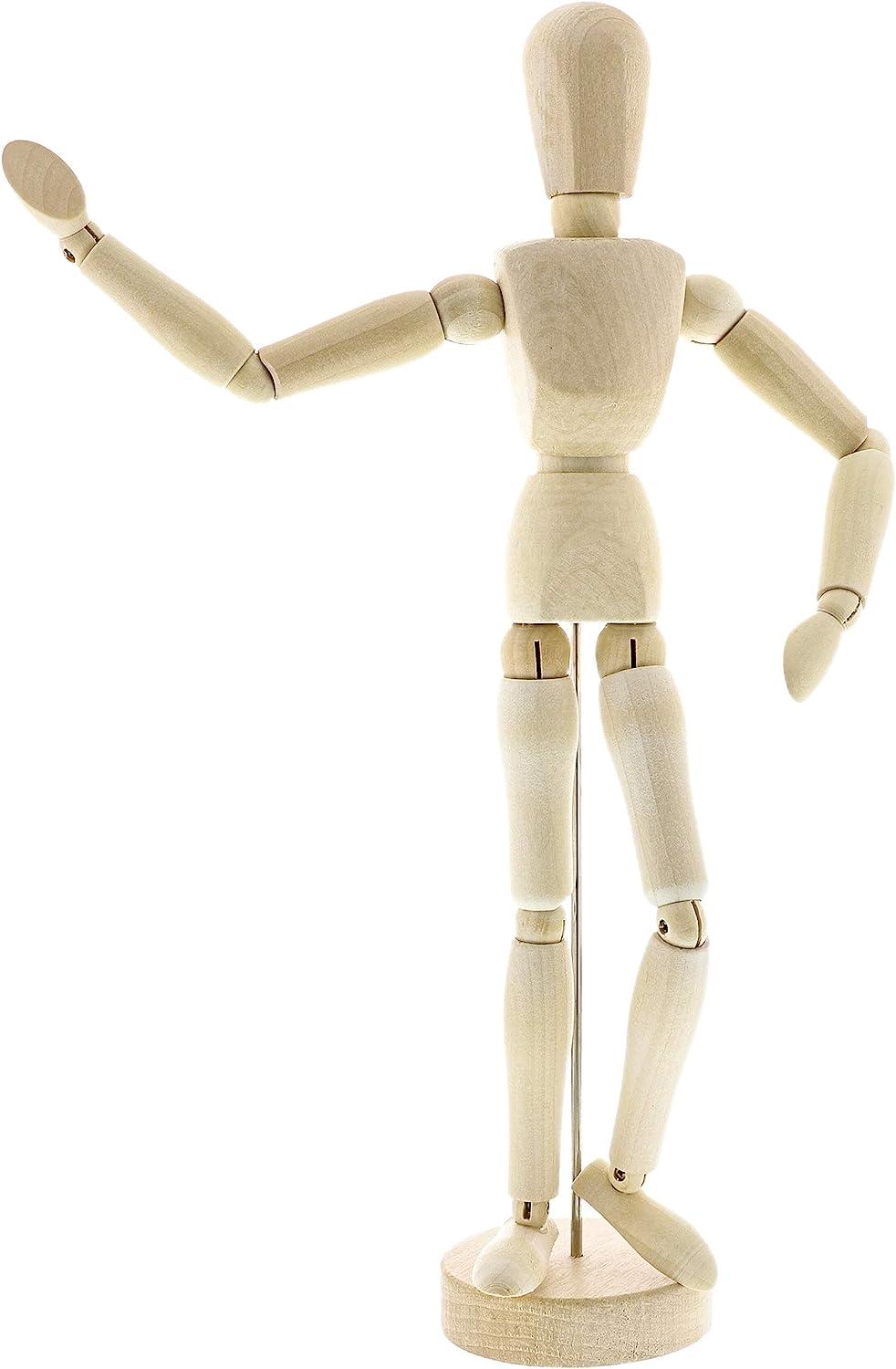 Le Juvo 13 Wooden Drawing Mannequin - Posable Art Model for Sketching ...
