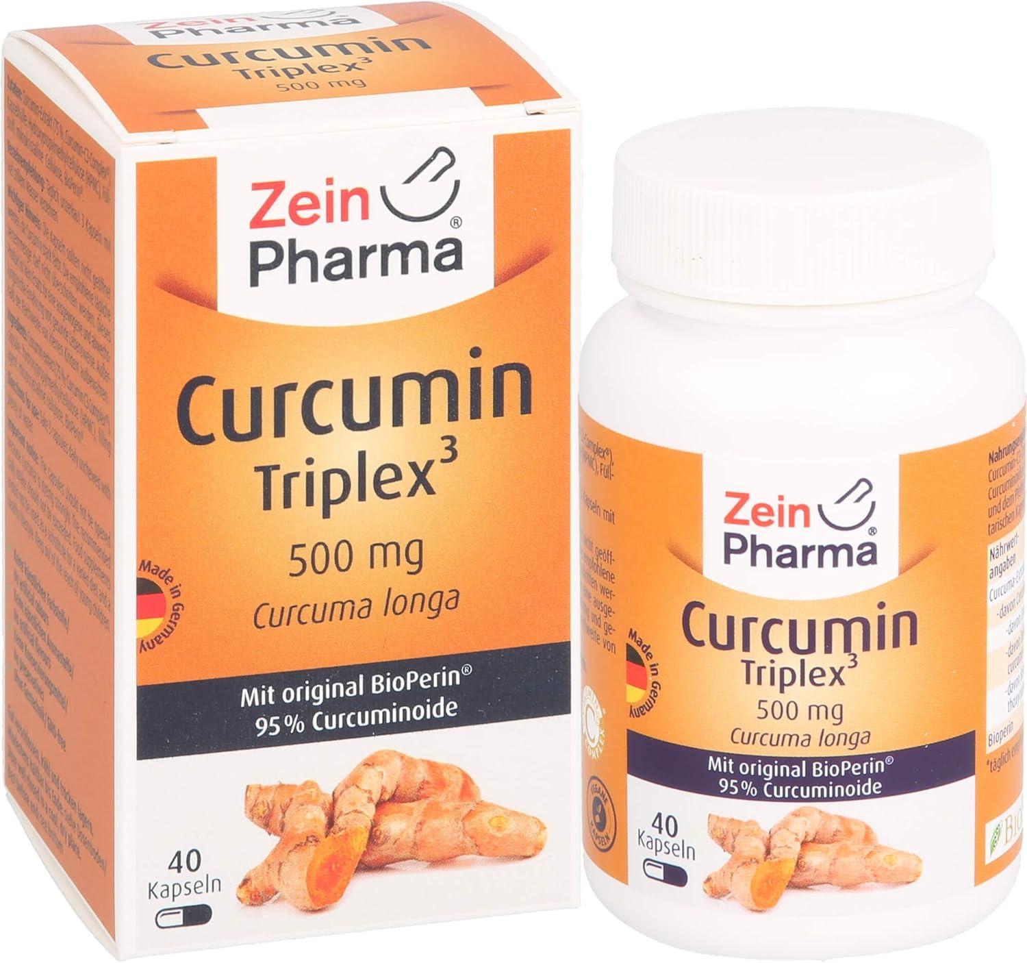 Buy CURCUMIN-Triplex3 500 mg - 95% Curcumin + BioPerine (40 Caps ...