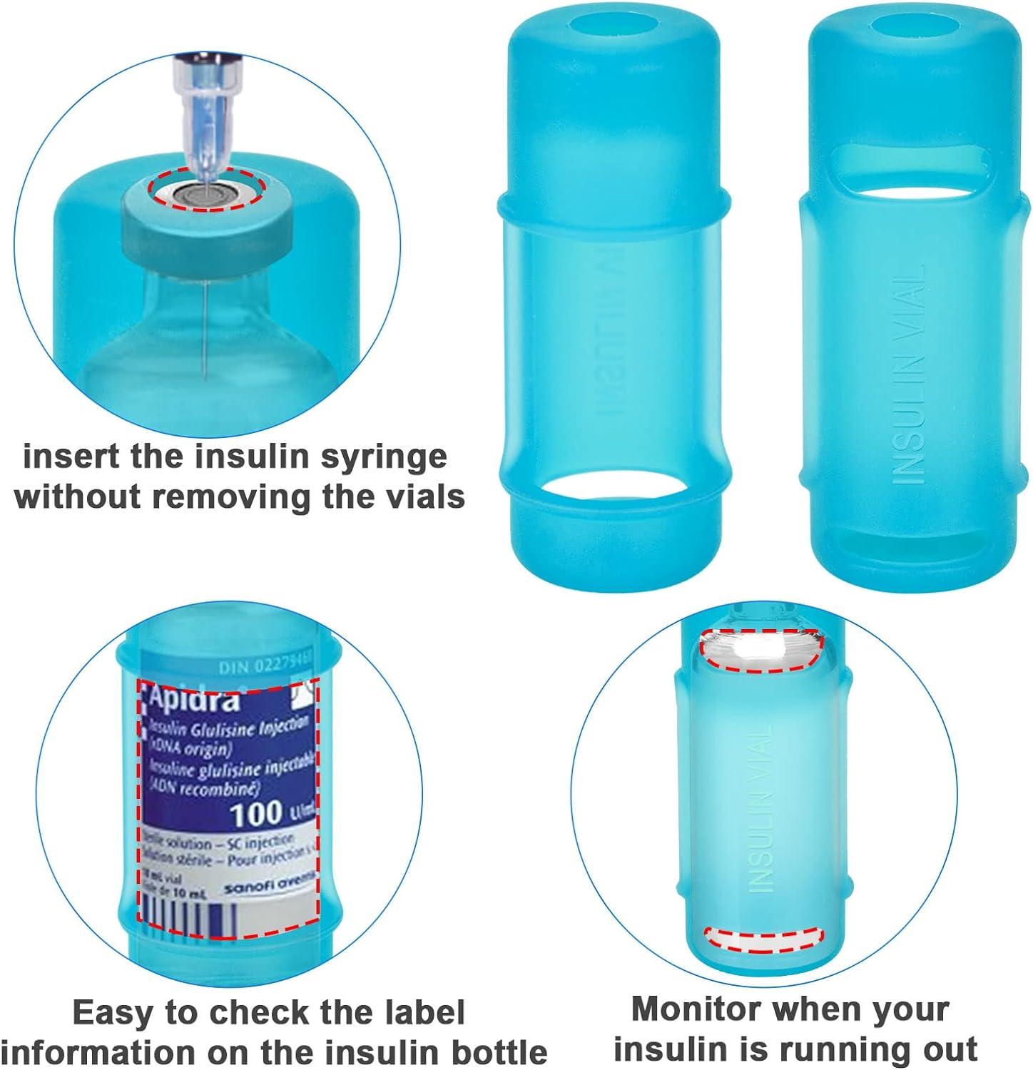 iGuerburn 3-Pack Tall Insulin Vial Protector for Lantus Apidra Admelog ...