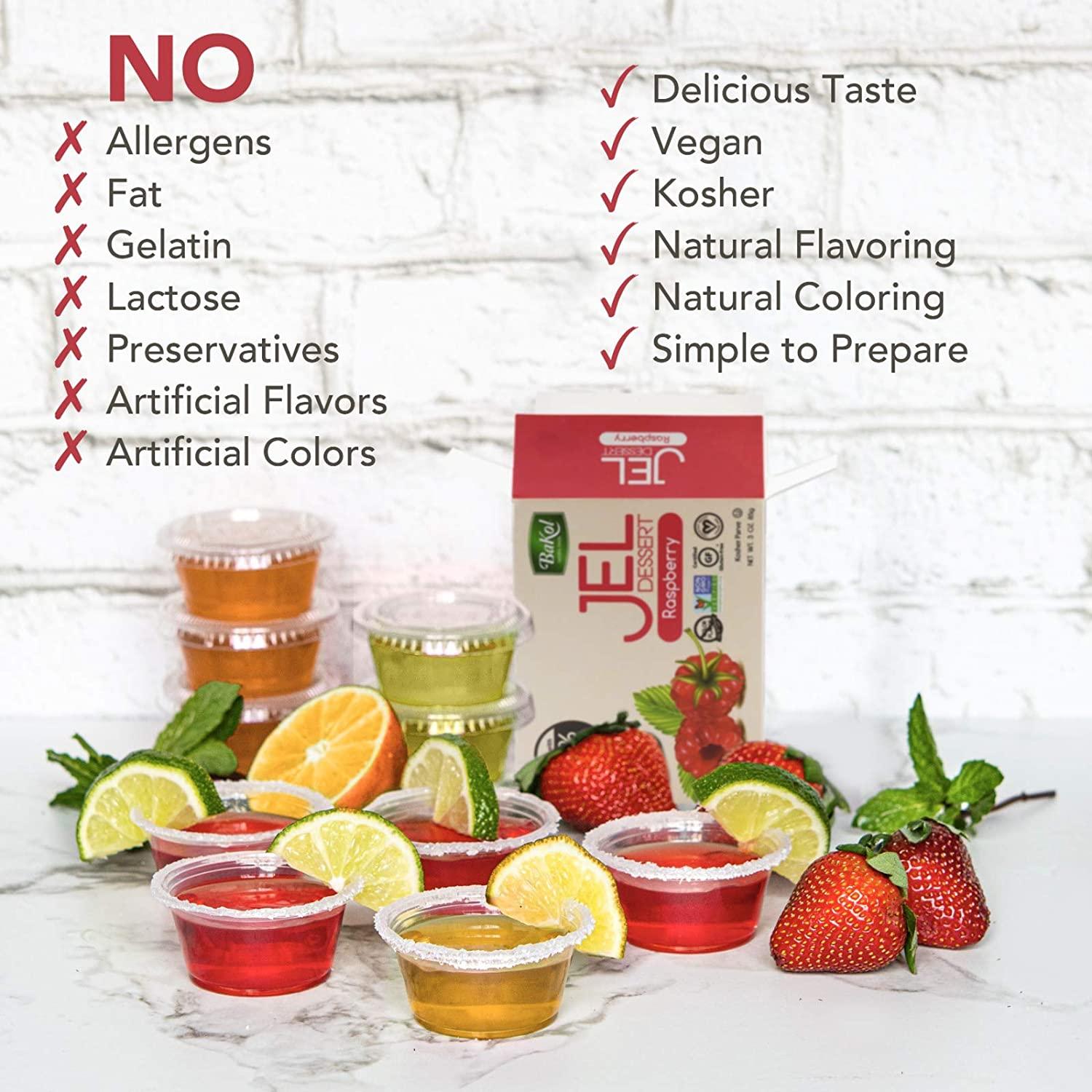 Bakol Jel Dessert Mix - All Natural Vegan, Kosher & Halal - Set of 6 ...