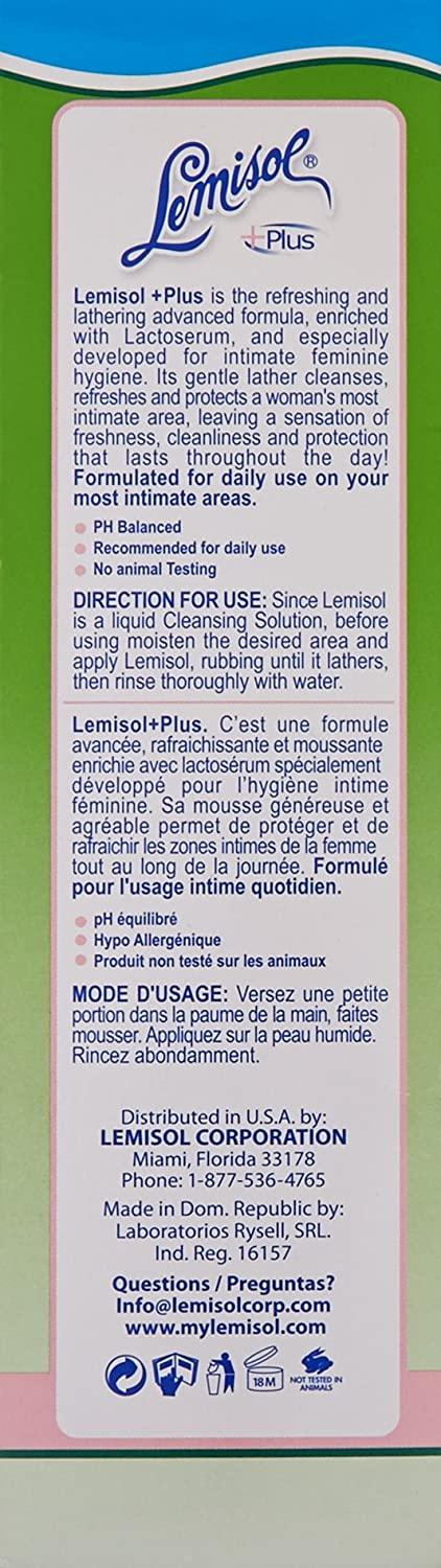 Lemisol Feminine Wash Daily Cleanser 16 FL Oz - Hypoallergenic Formula ...