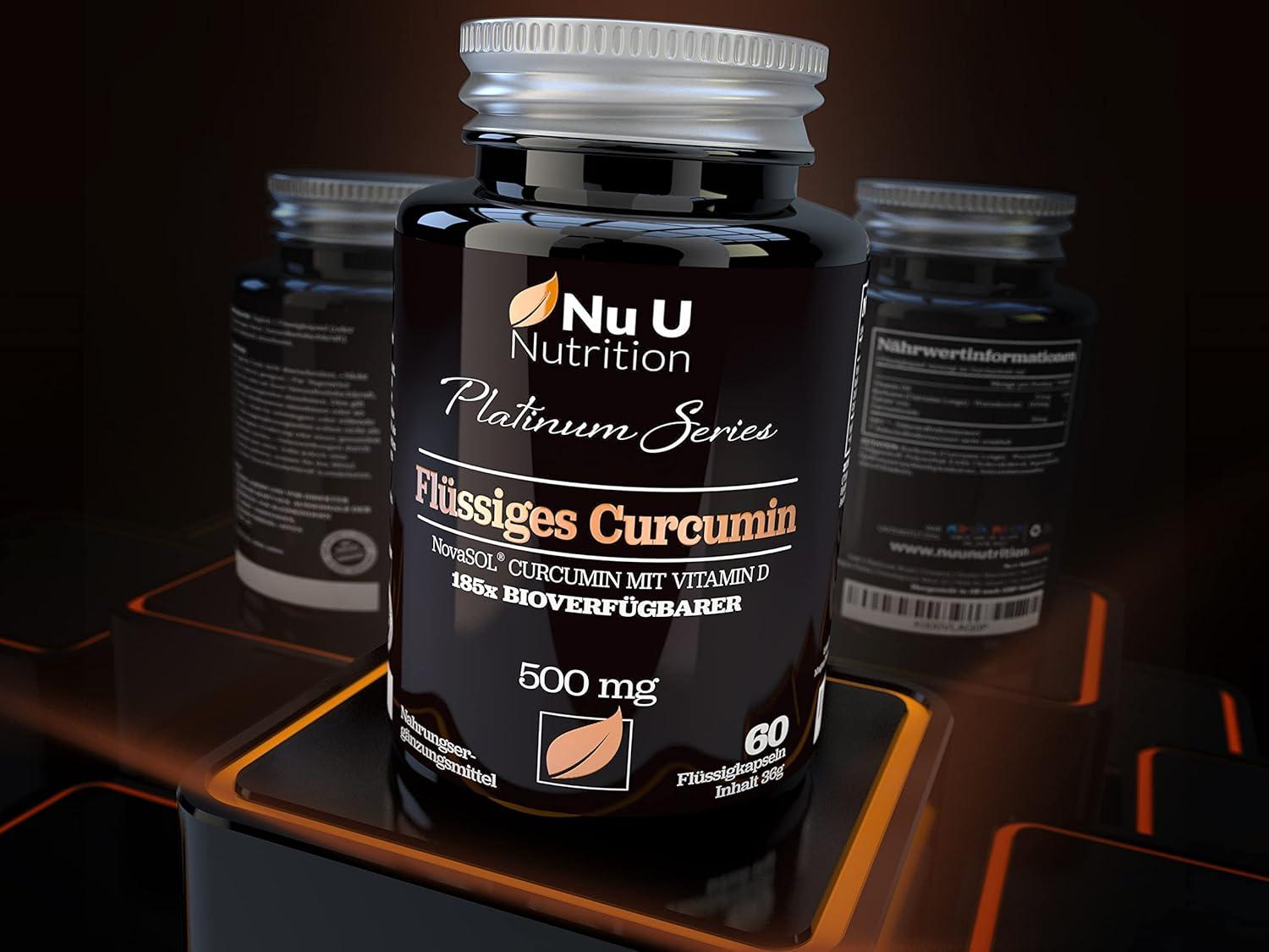 Premium Turmeric Curcumin Capsules with Vitamin D | 185x ...