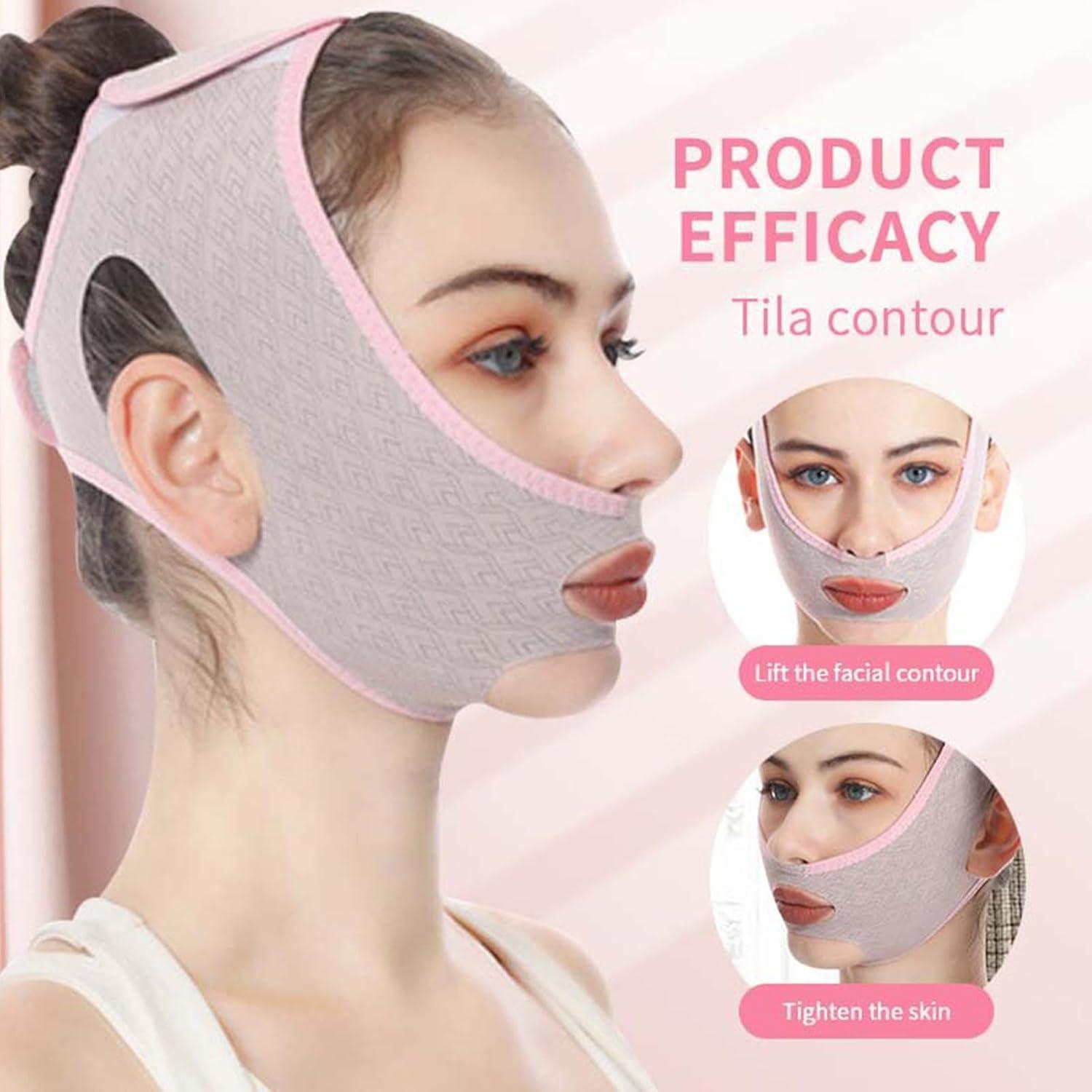Face Sculpting Strap | Face Shaper Double Chin Strap V Shaped Bands ...