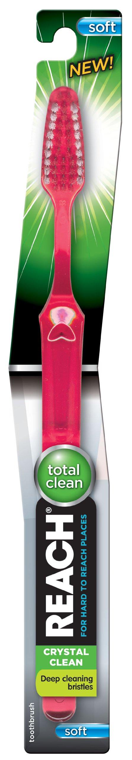 Reach No. 10 Crystal Clean Toothbrush - Soft Bristles for Gentle ...