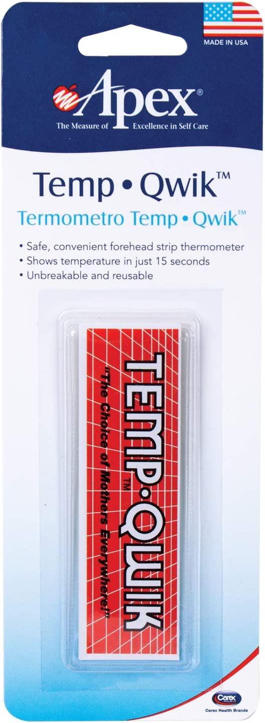 Apex Temp-Quik Forehead Strip Thermometer | Fast & Accurate Digital ...