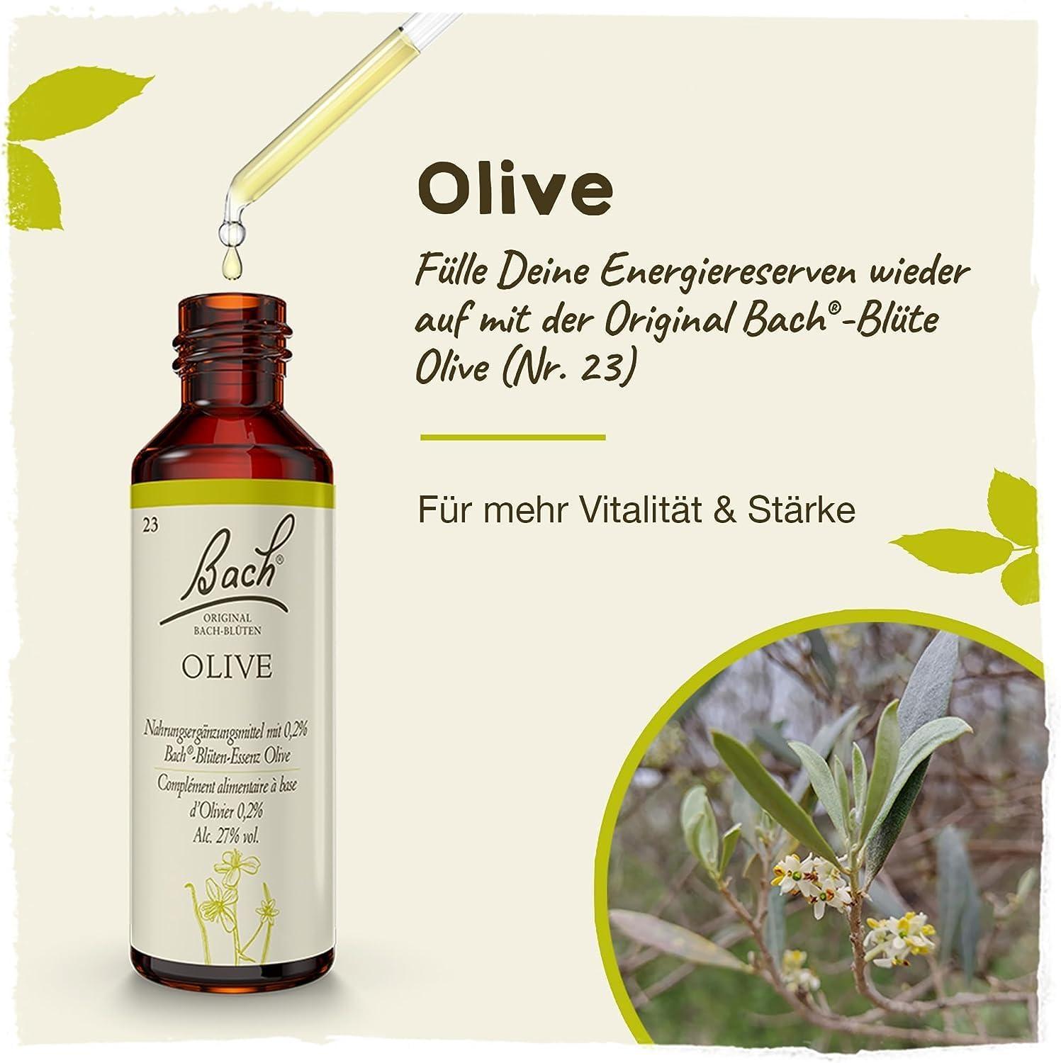 Original Bach Flower Drops No. 23 Olive | Mindfulness & Well-being ...