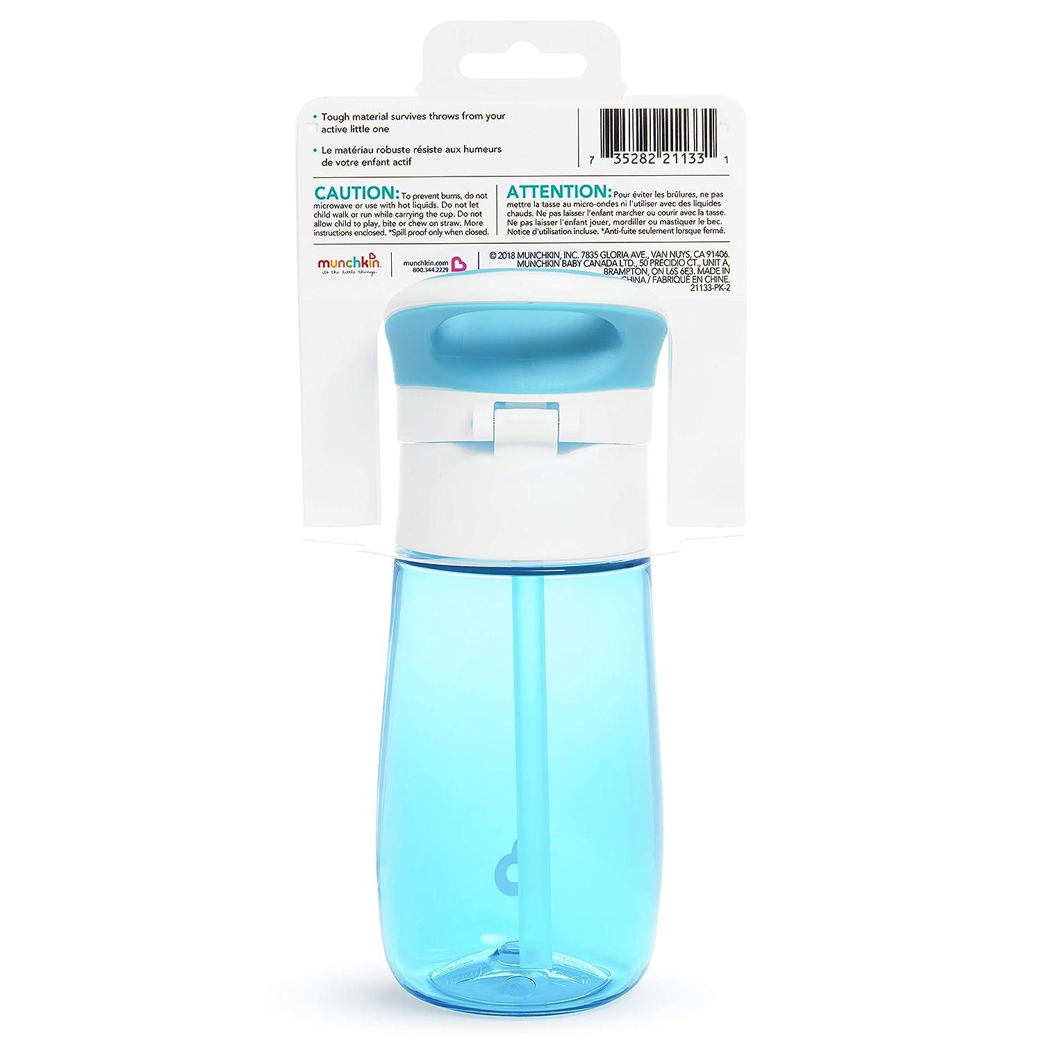 Munchkin Flip & Go Tritan Straw Toddler Cup 12oz Blue - 1 Pack | Buy ...