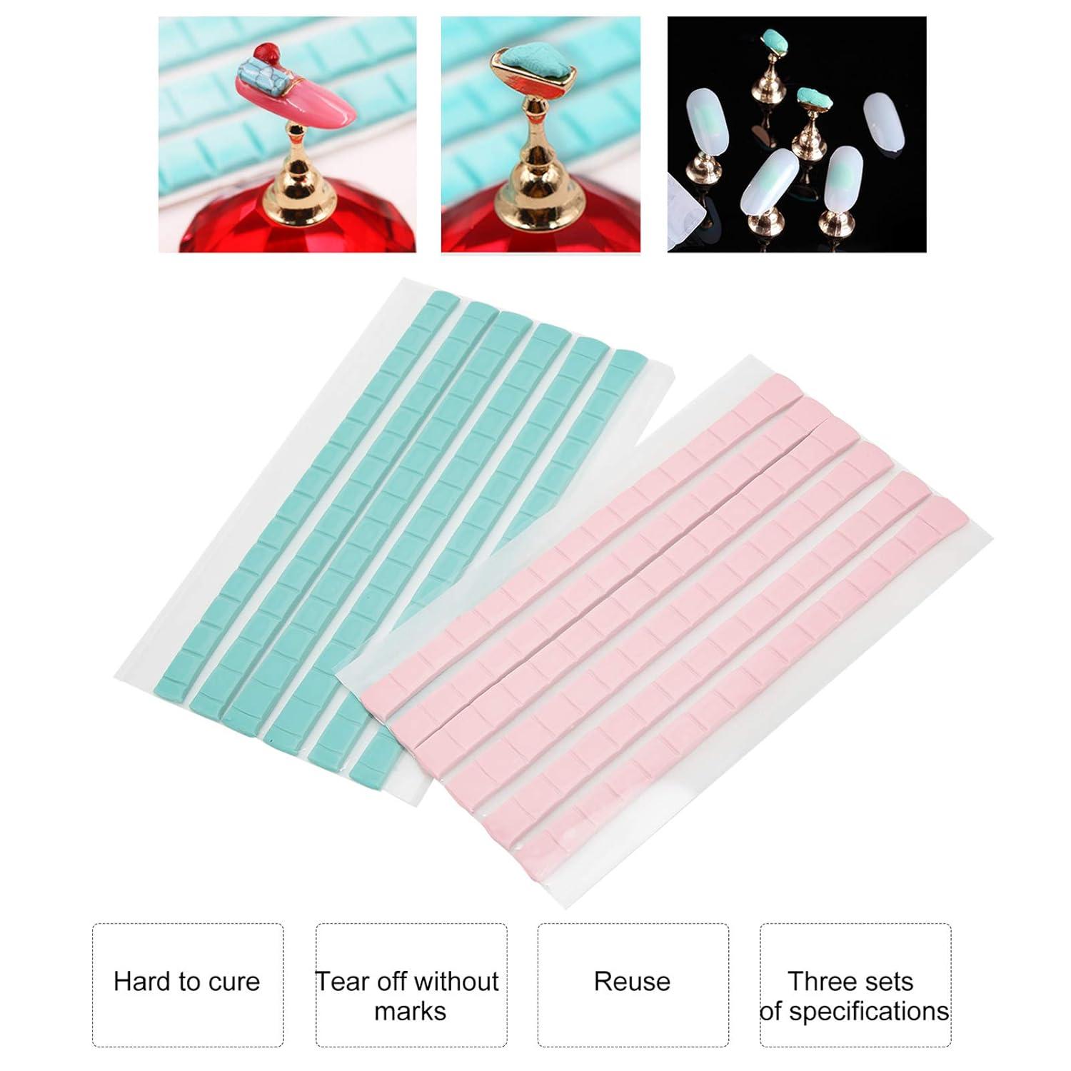 Nail Adhesive Clay - DIY Sticky Nail Art Putty for Manicure & Removable ...