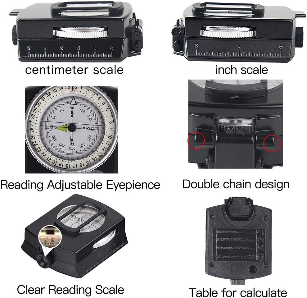 COSTIN Multifunctional Compass - Metal Military Waterproof High ...