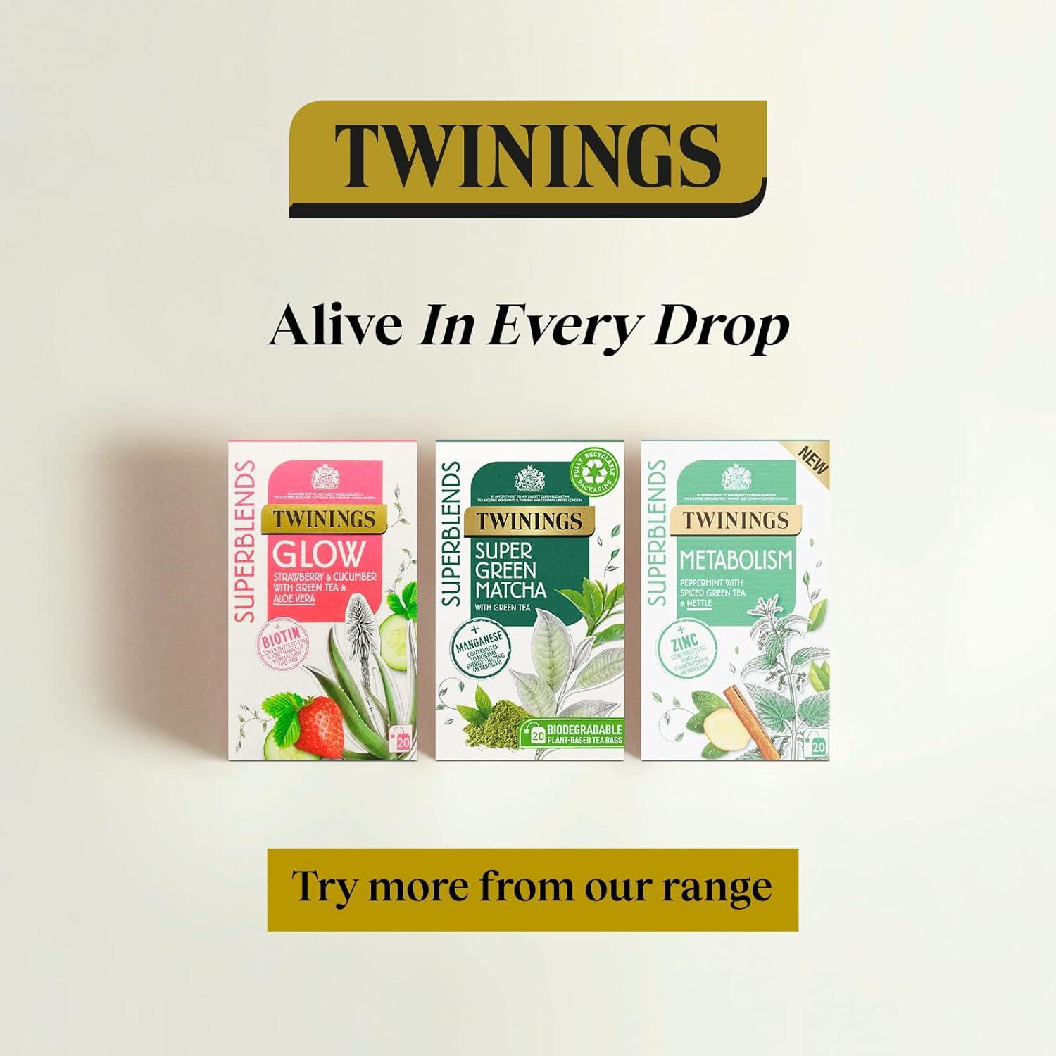 Twinings Superblends Cleanse Tea - Green Tea Herbal Infusion with ...