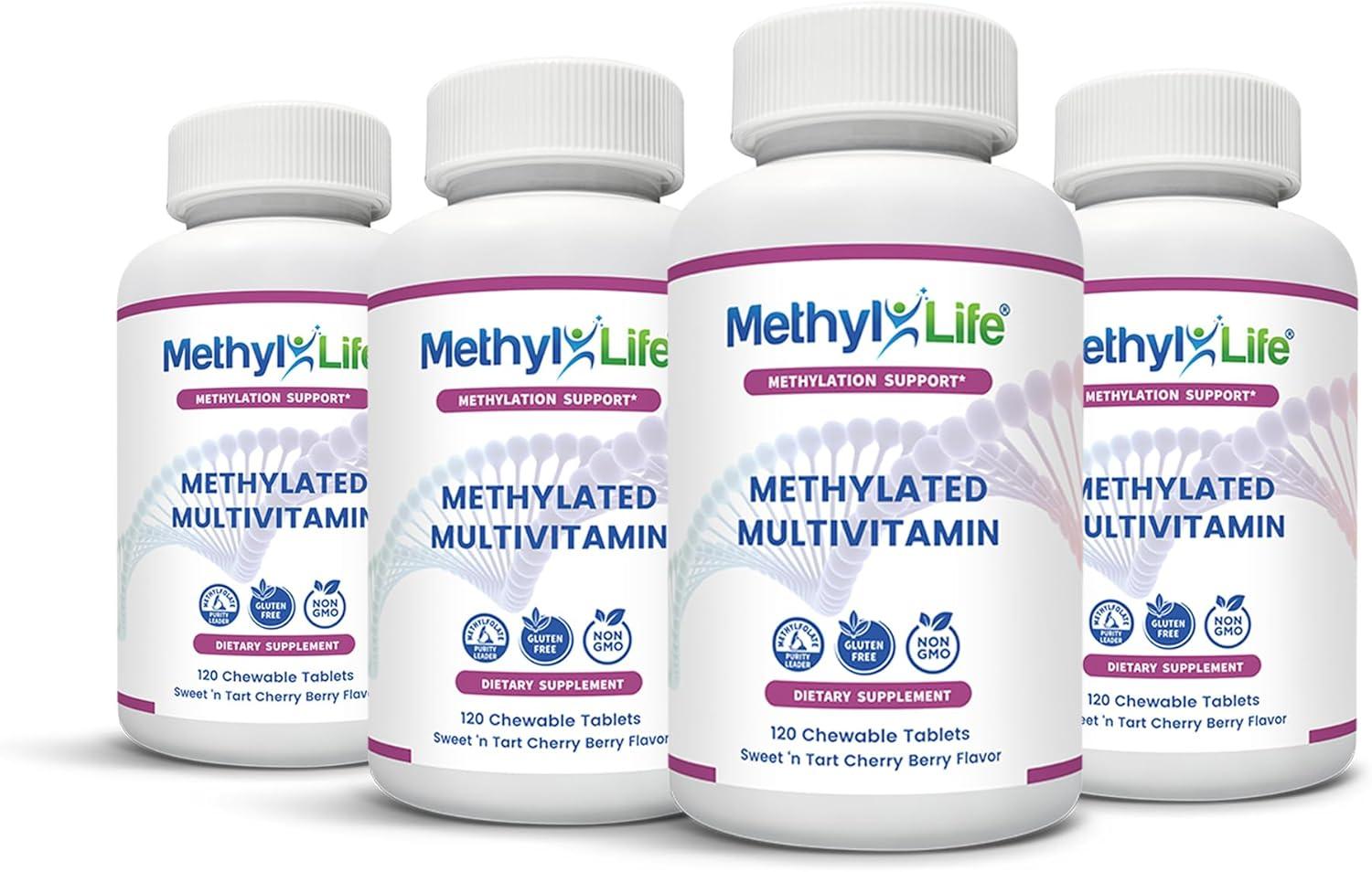 Methyl-Life Chewable Multivitamin for Kids & Adults - L-Methylfolate ...