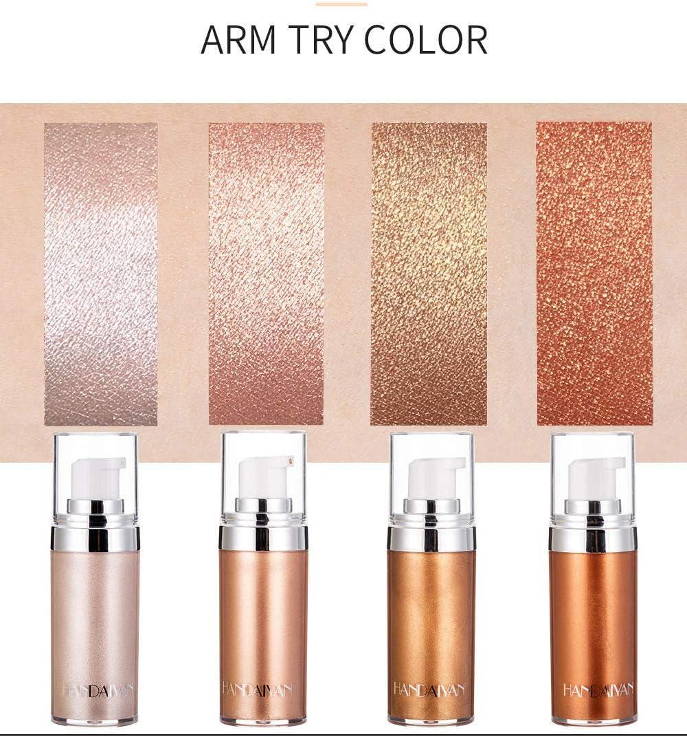 Rose Gold Body Shimmer Cream - Long-Lasting Glitter Highlighter for All ...