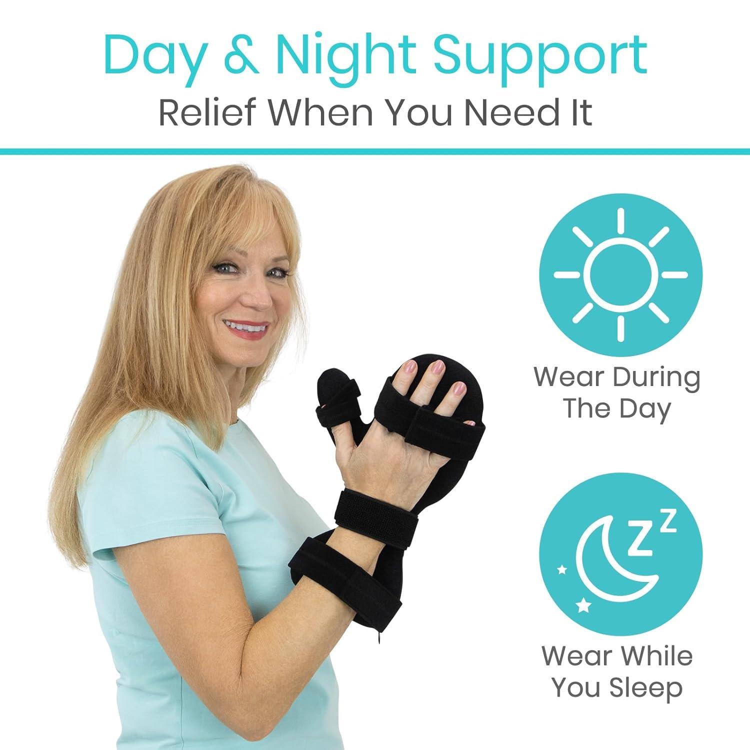 Vive Resting Hand Splint - Stroke Recovery Brace for Finger ...