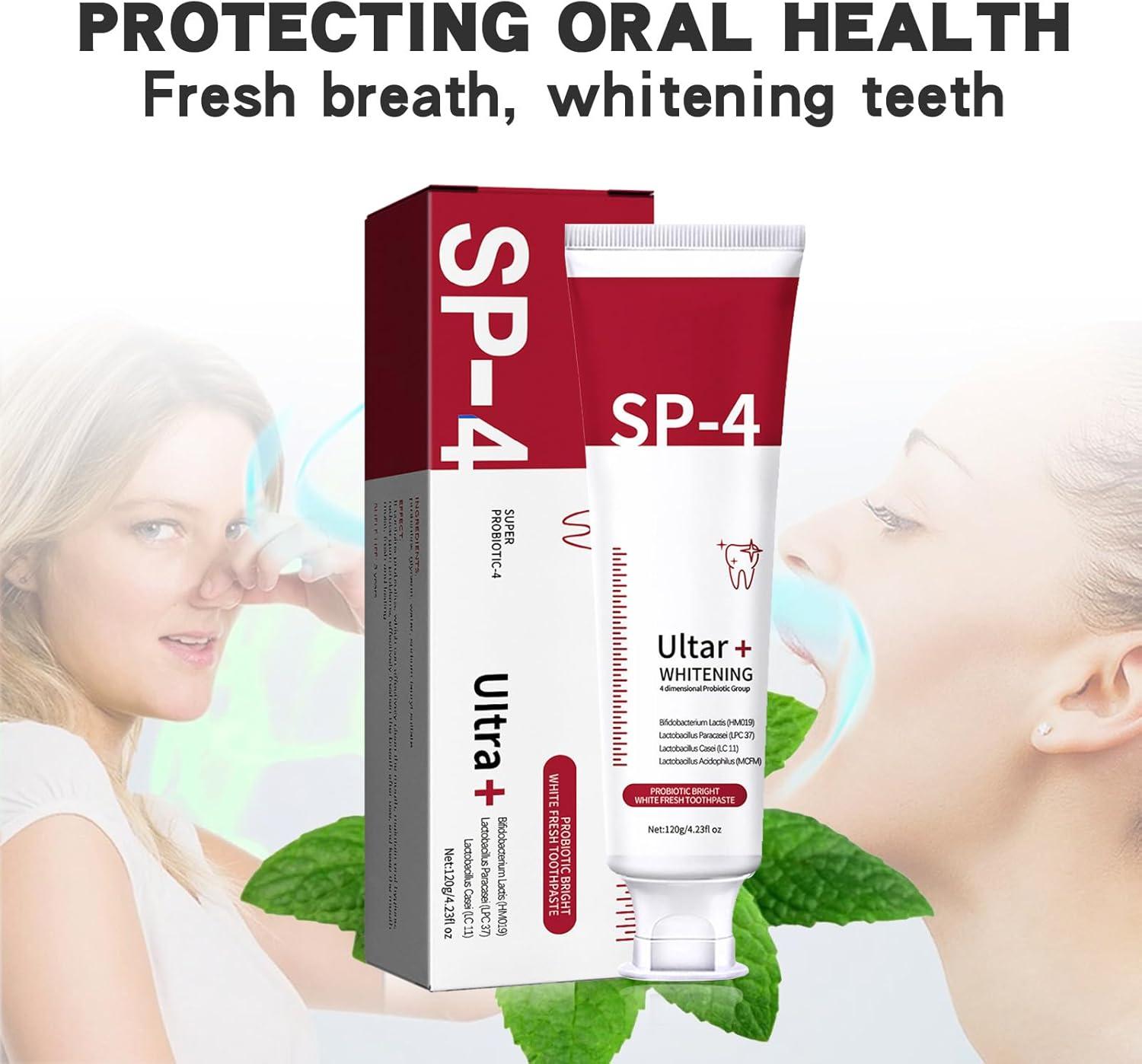 SP4 Probiotic Toothpaste for Whitening & Fresh Breath - Best ...
