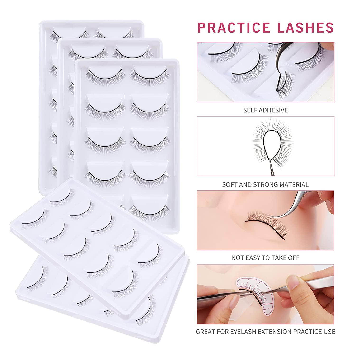 MIILAMOD Professional Lash Extension Kit with Mannequin Head and 25 ...