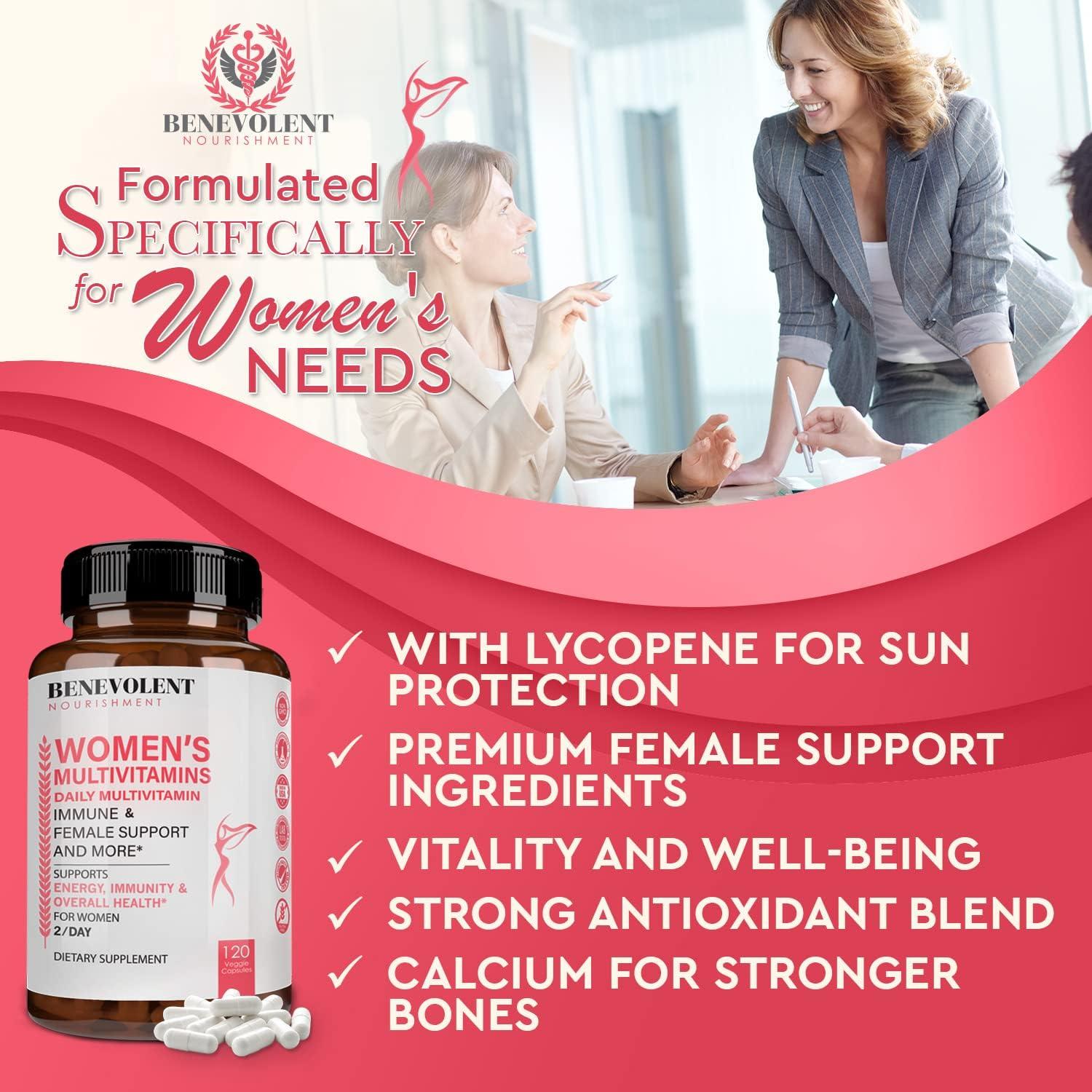 Multivitamin for Women - Supplement for Energy Immunity & Female ...