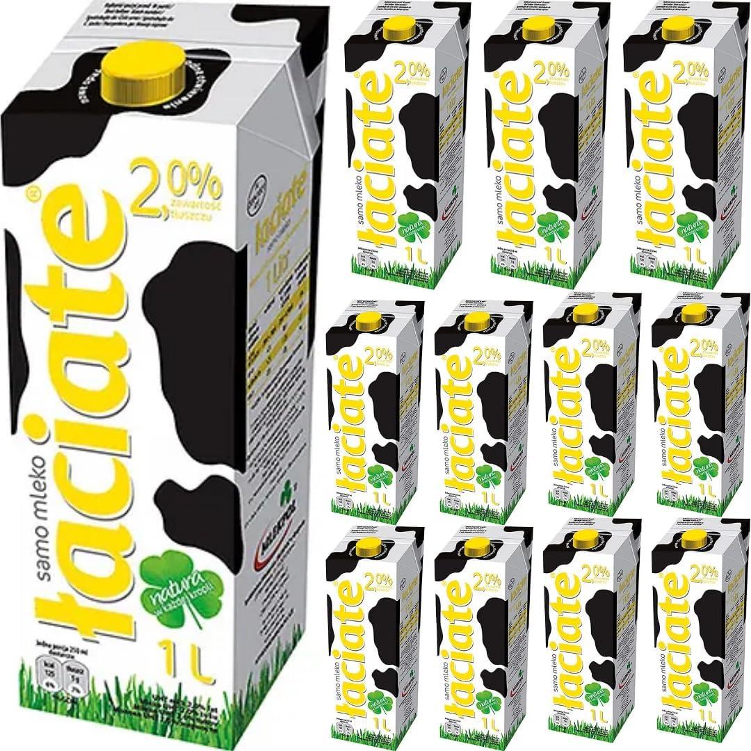 Laciate Yellow Milk 2.0% Fat UHT Milk 1000 Mililiter x 12 Boxes | Buy ...