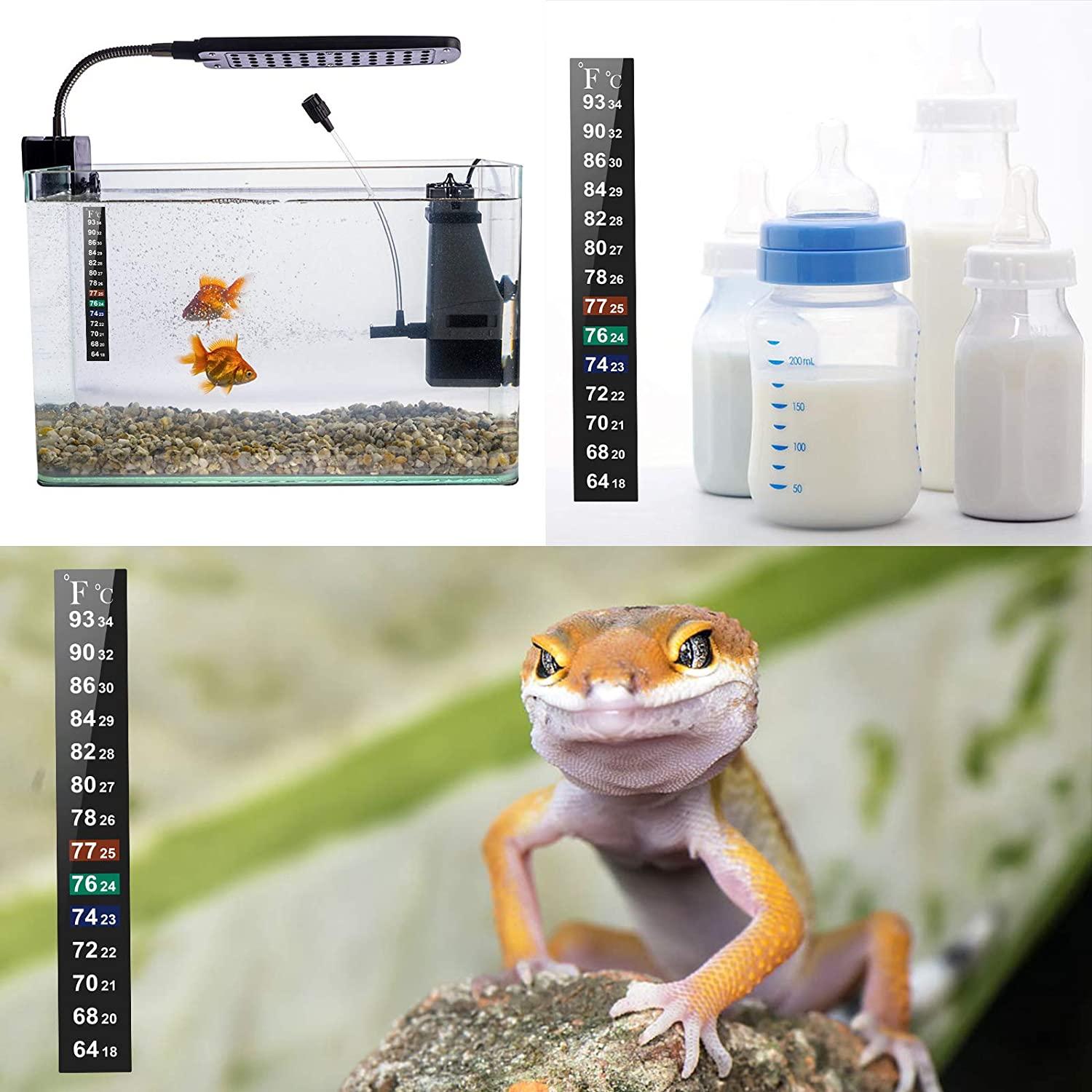 Aquarium Thermometer Sticker - Adhesive Brewing Temperature Strip for ...