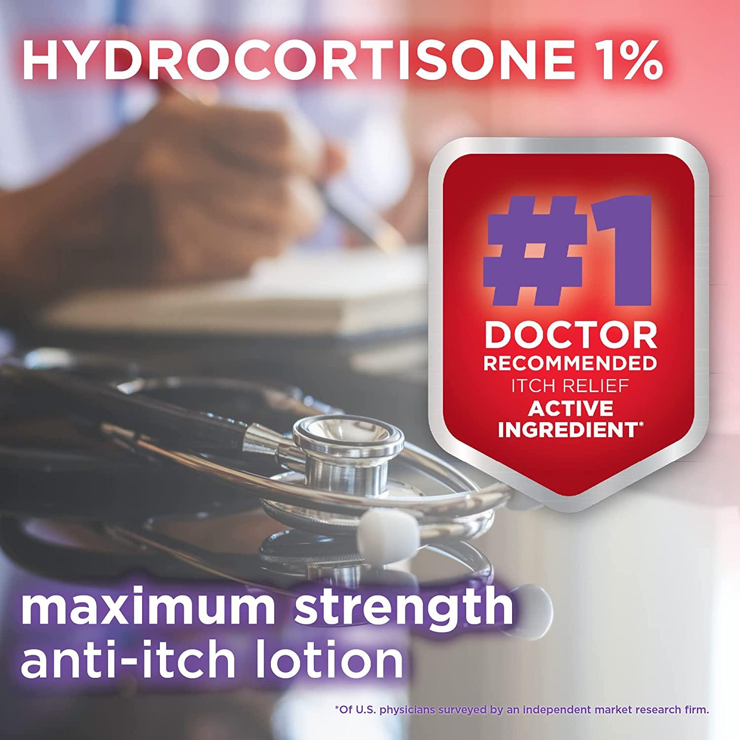 Amazon Basic Care Maximum Strength Anti-Itch Hydrocortisone Lotion - 3. ...