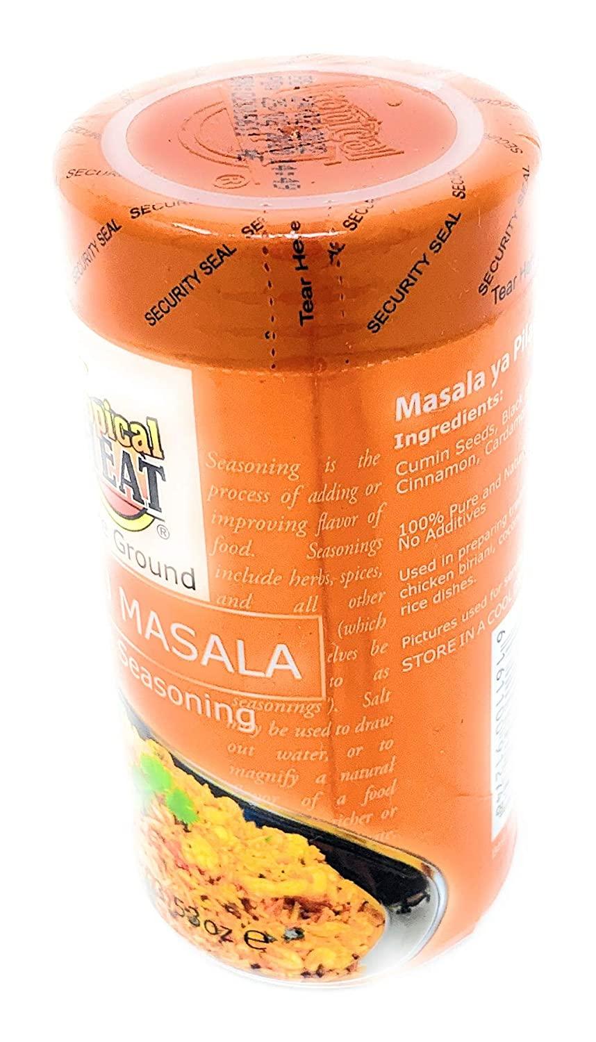 Tropical Heat Pilau Masala Spice Seasoning 3.53oz - Authentic Blend for ...