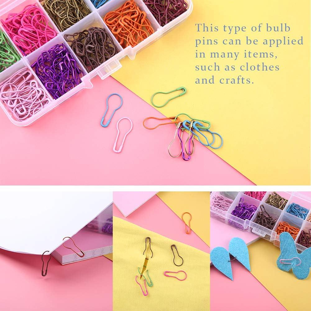 300 Pieces 10 Colors Safety Bulb Pins Crochet Stitch Markers for Knitting & DIY Projects with ...