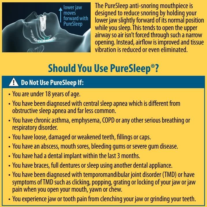 PureSleep Anti-Snoring Mouthpiece - Stop Snoring with the Original ...