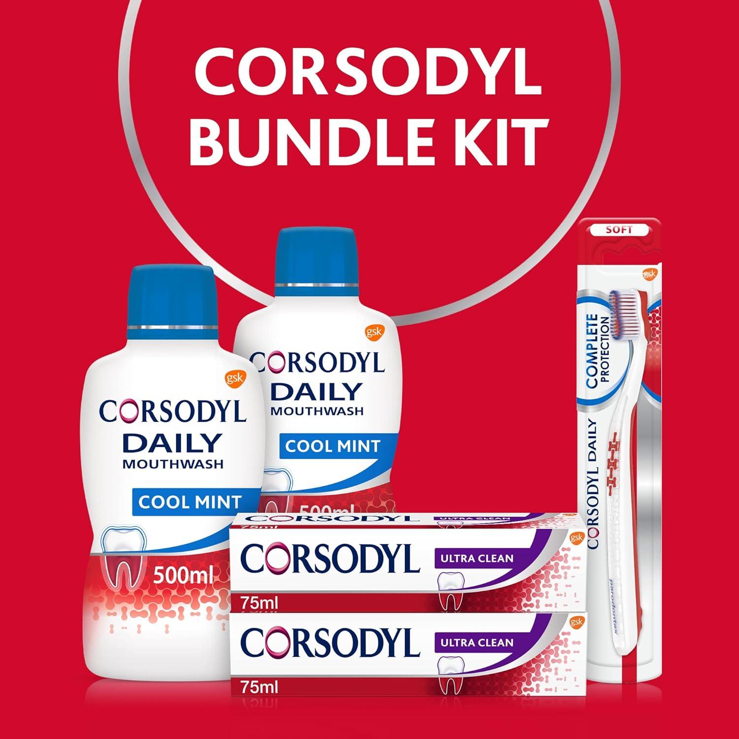 Corsodyl Gum Care Bundle - Complete Regimen for Gum Disease Treatment ...