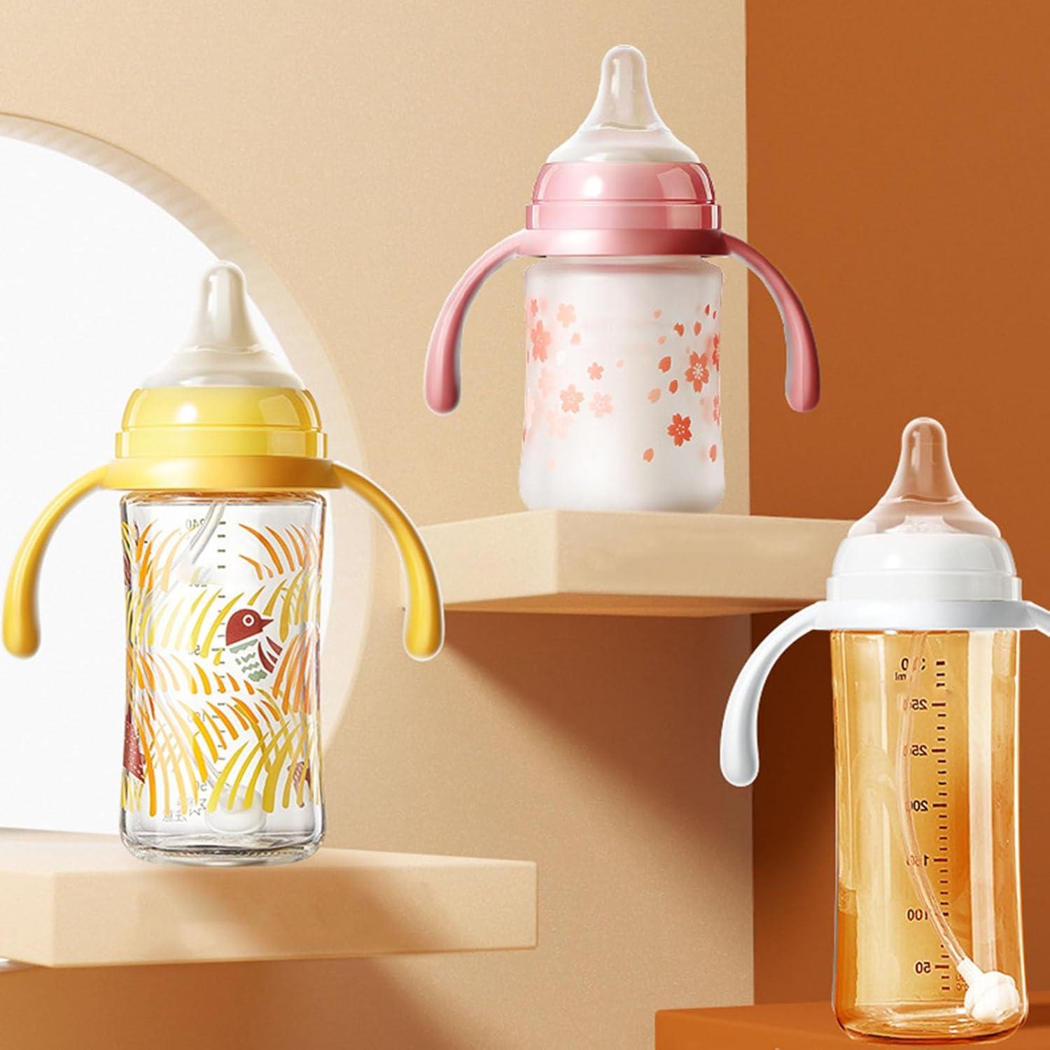 Silicone Baby Bottle Handle | Non-Slip Grip for Wide Neck Bottles | 3 ...