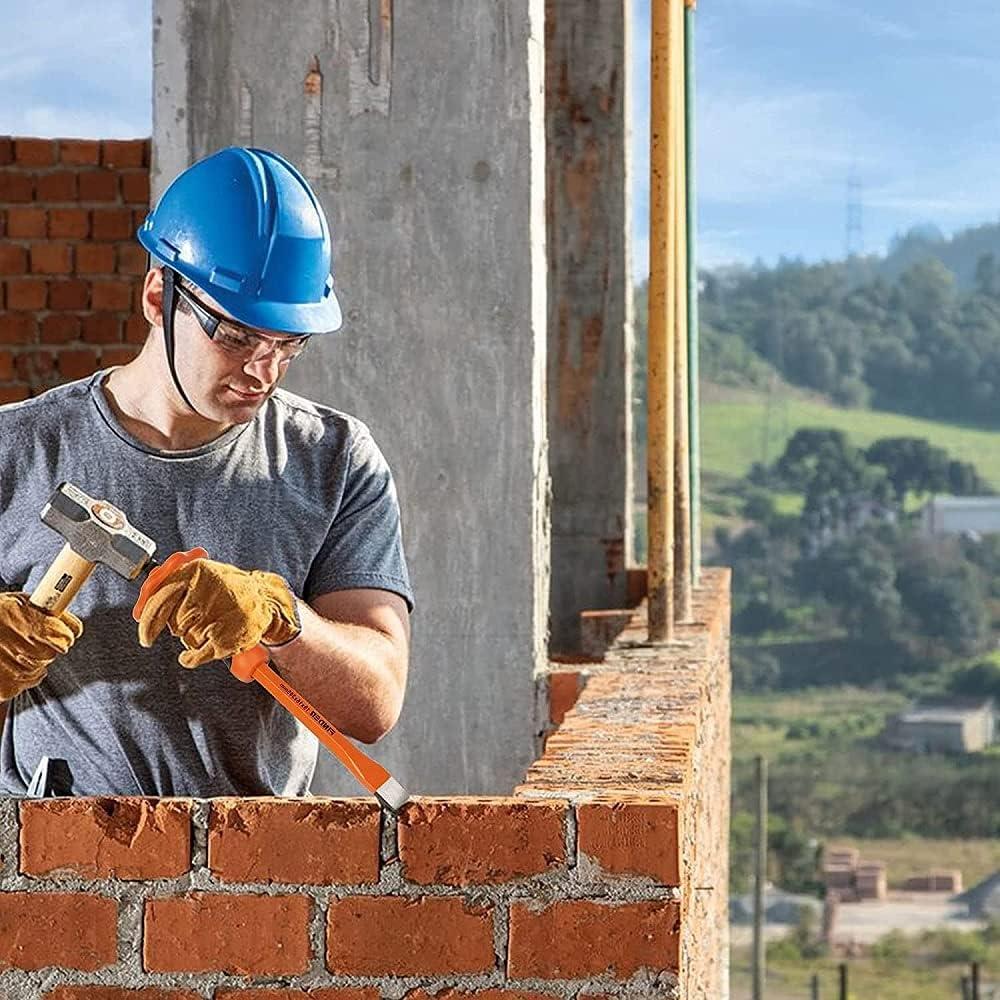 Finder 12-Inch Heavy Duty Flat Chisel with Hand Protection Flat Head ...