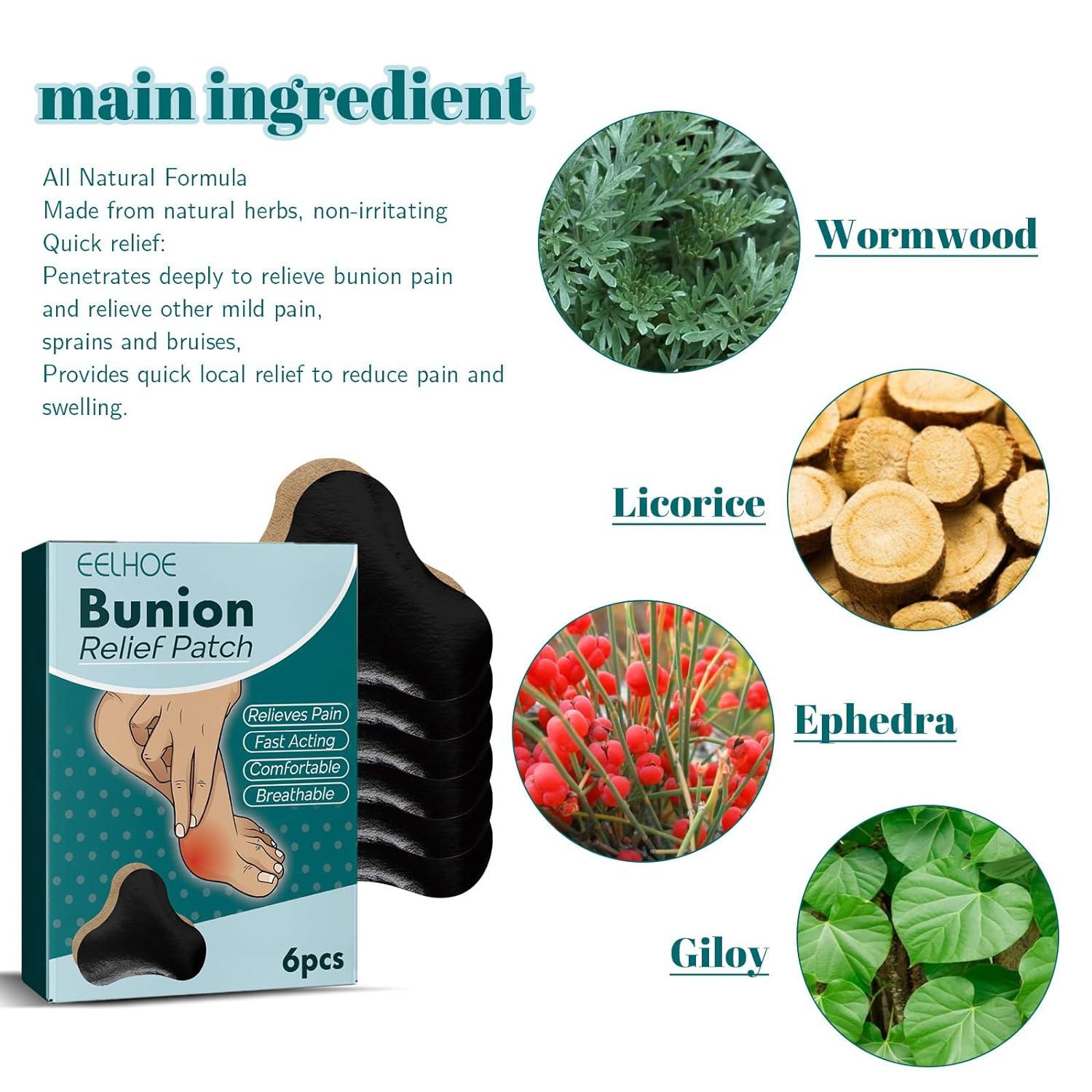 Bunion Relief Fit Patch - Pain Relieving Bunion Corrector Pads (1 Box ...