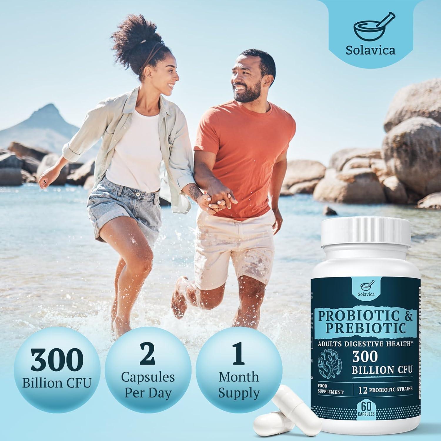 Advanced Strength 300 Billion CFU Probiotics for Digestive & Immune ...