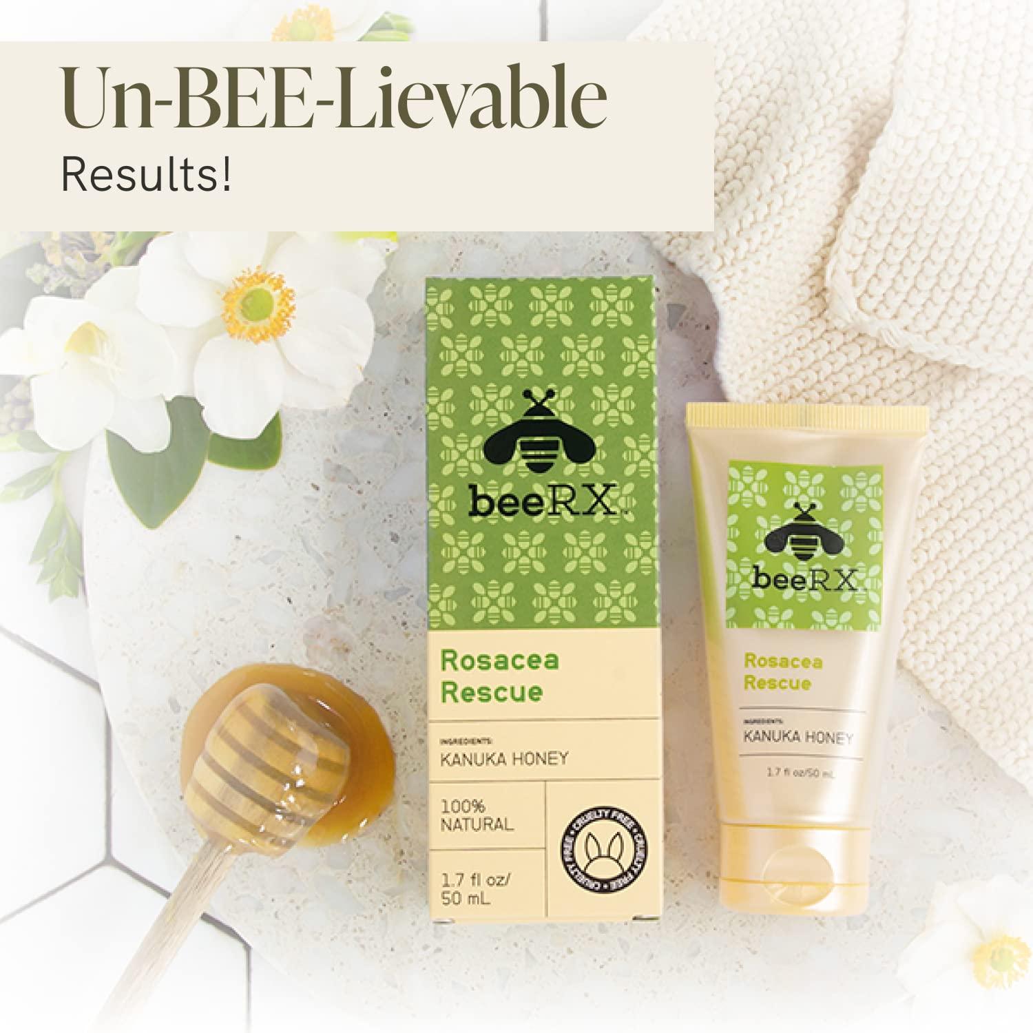 Bee Rx Rosacea Rescue Cream with Kanuka Honey for Redness Relief ...