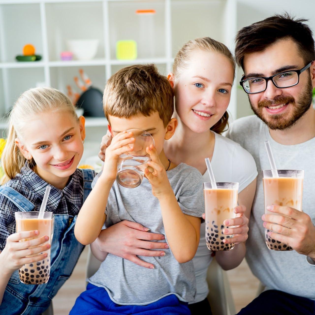 Bubble Tea Kit - Boba Tea Kit With Tapioca Pearls Milk Tea Powder Glass ...