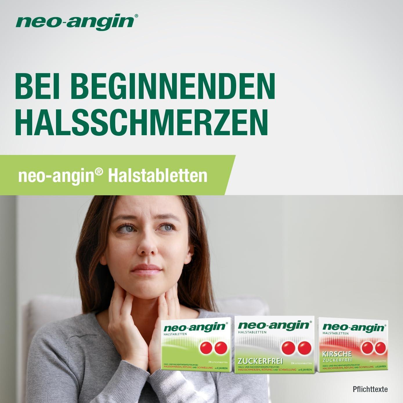 Neo-Angin Sugar-Free Half Tablets for Sore Throat | 2-Pack (48 Pieces ...