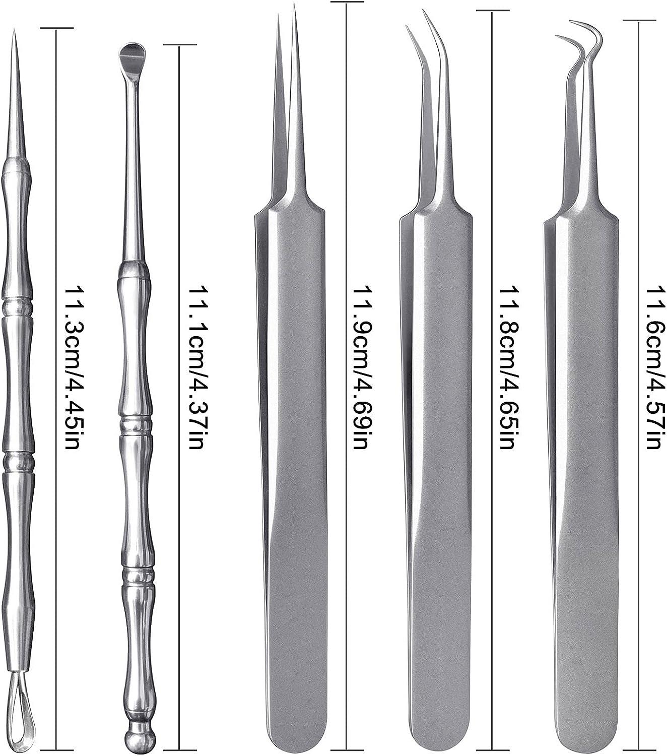 SGNEKOO Professional Facial Milia Removal Tool | Blackhead Extractor ...
