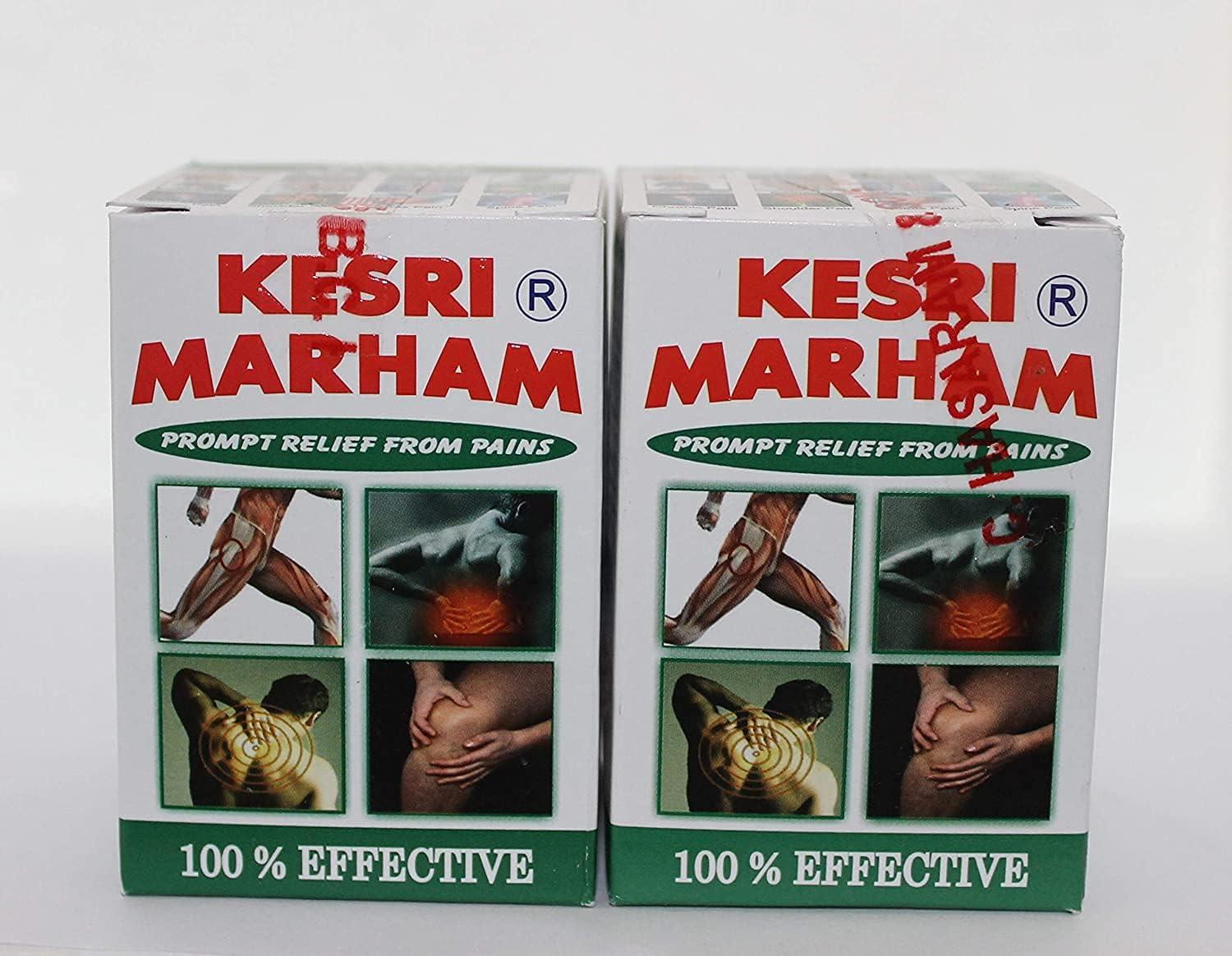 Poke KESRI MARHAM B.C. HASARAM and SONS Balm (Medium Size 40gm) - Pack of 2