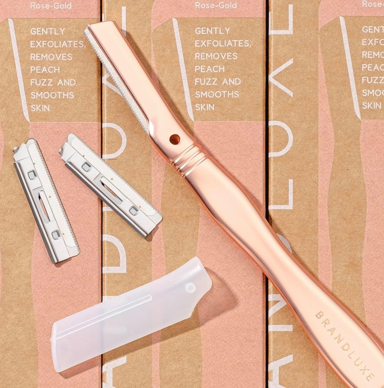 Brandluxe Dermaplaning Tool - Face & Eyebrow Shaping, Hair Removal ...