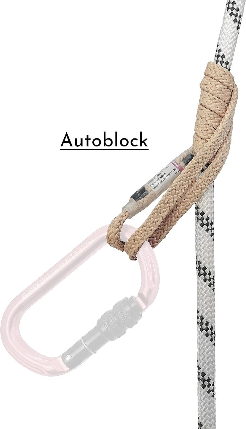 GM CLIMBING 6.8mm Endless Prusik Loop 15-inch - 100% Technora - Heat ...