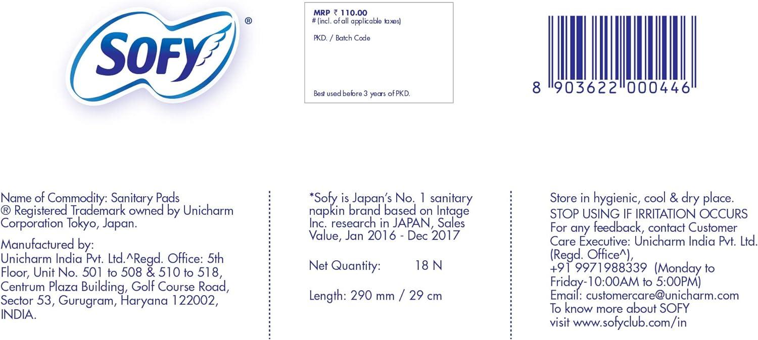 Sofy Extra Long Body Fit Pads - 18 Count - Ultimate Comfort and Protection | Buy Now with ...