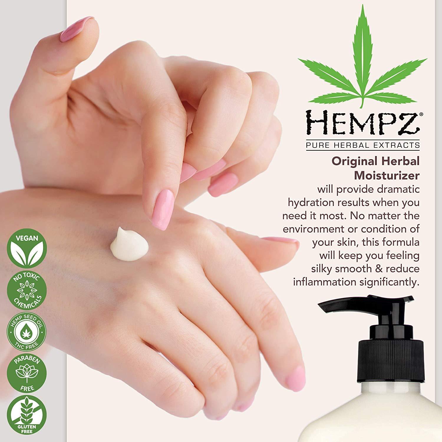 Hempz Original, Natural Hemp Seed Oil Body Moisturizer with Shea Butter ...