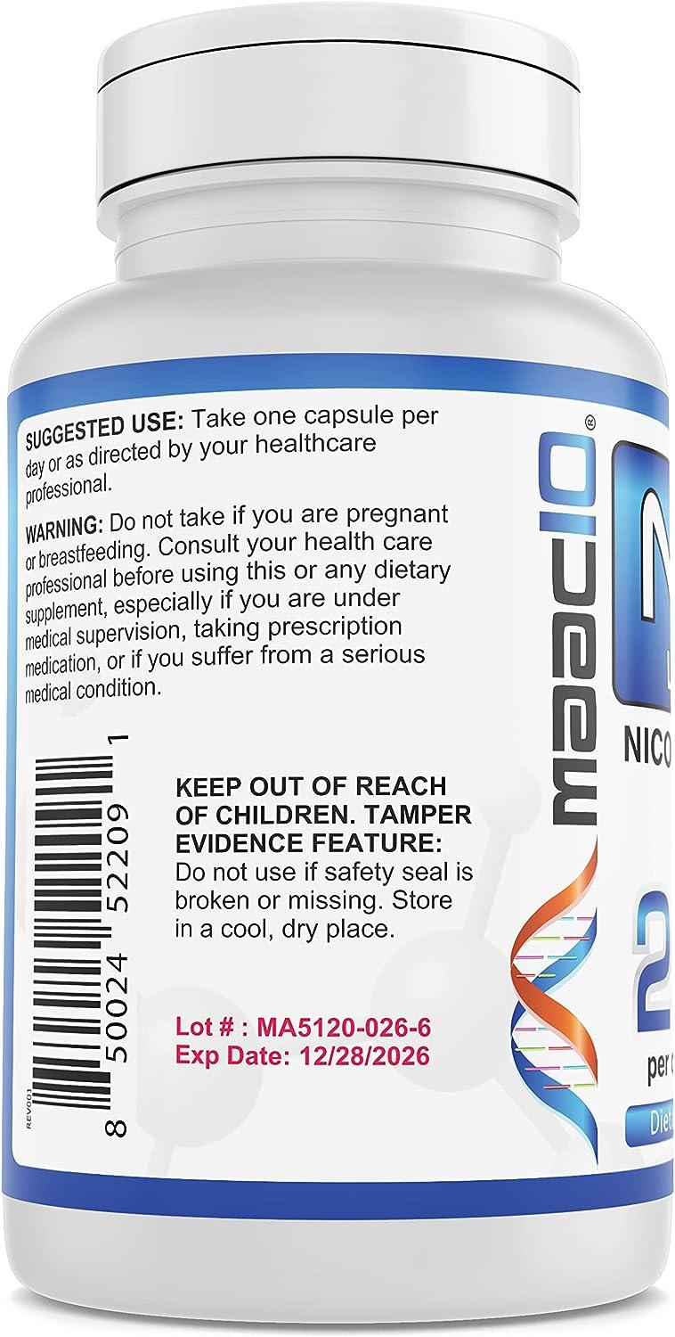 MAAC10 Actual NAD+ 500mg Supplement - Liposomal NAD+ for Enhanced Absorption | Alternative to ...