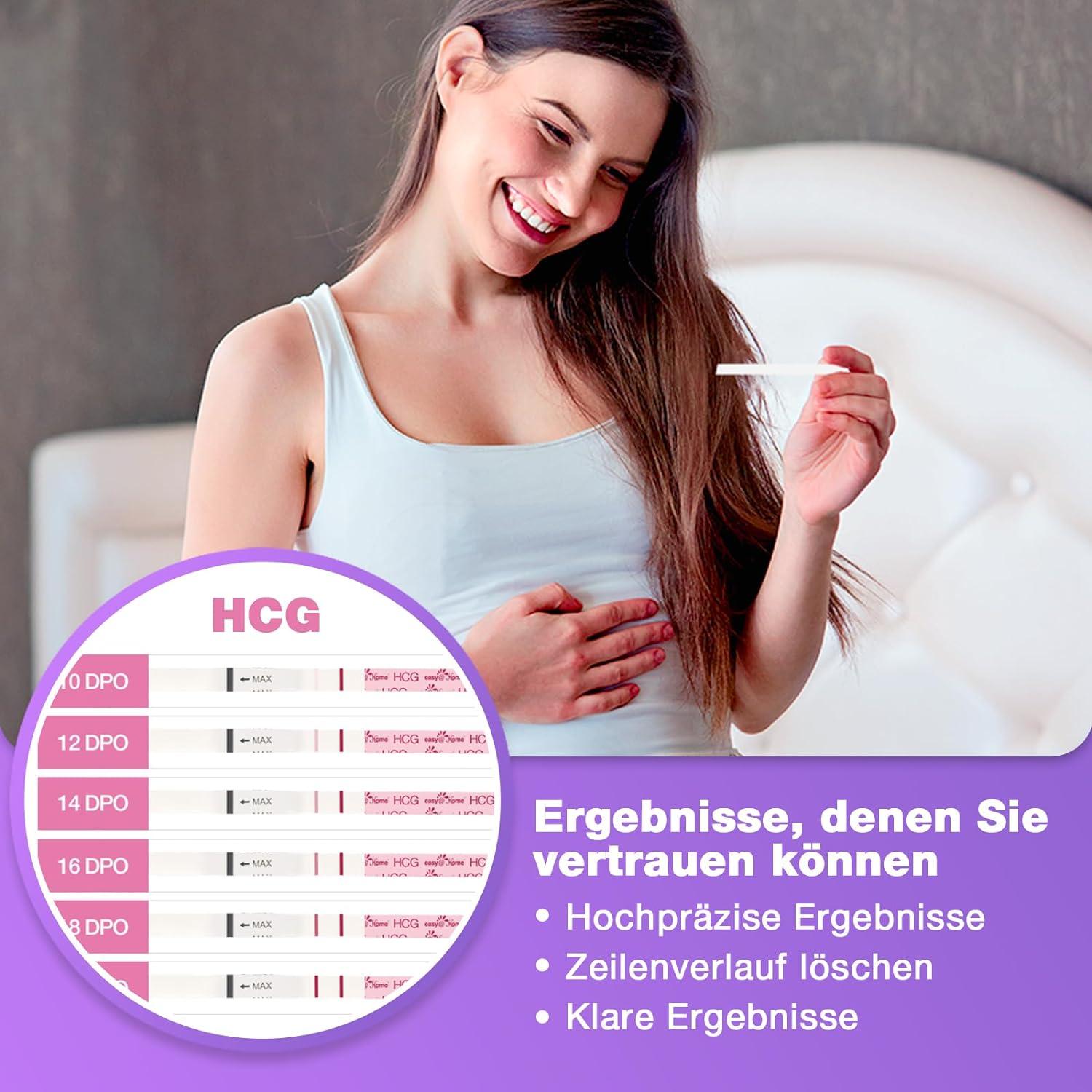 Easy Home 25 x Pregnancy Test - Early 10 mIU/ml HCG Tests for Reliable ...