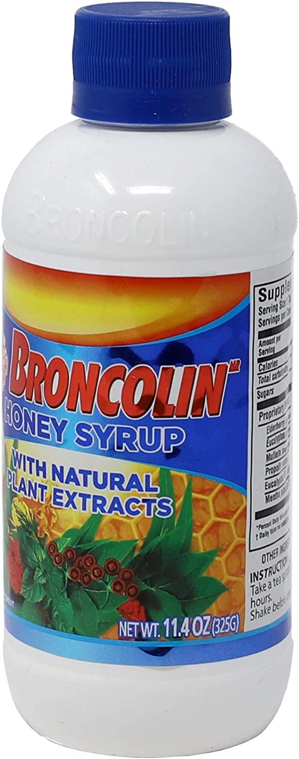 Broncolin Honey Syrup with Natural Plant Extracts, Helps Relieve Cough ...